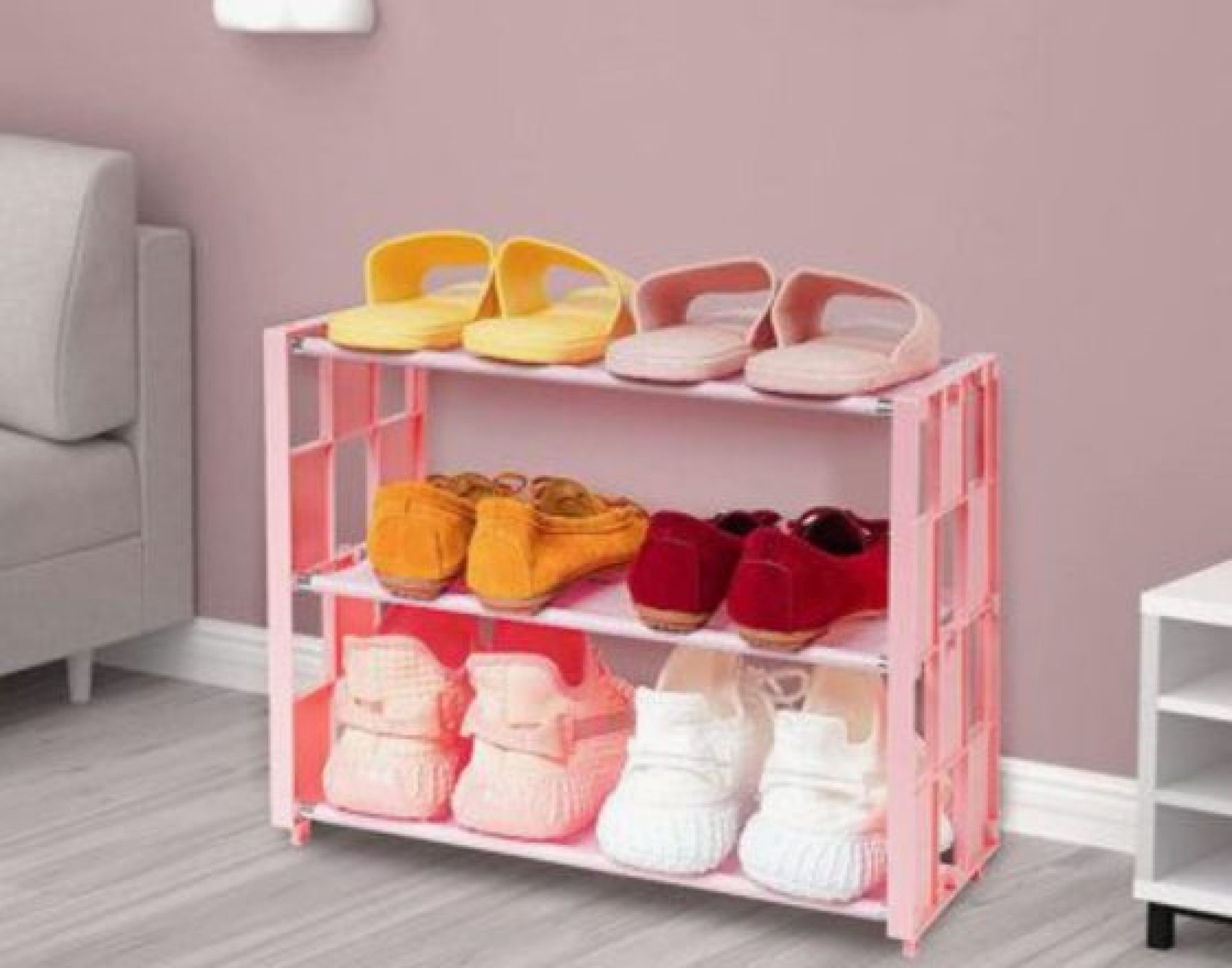 10 Ideas Of Pink Shoe Rack For Girls Room - The Shoe Box NYC